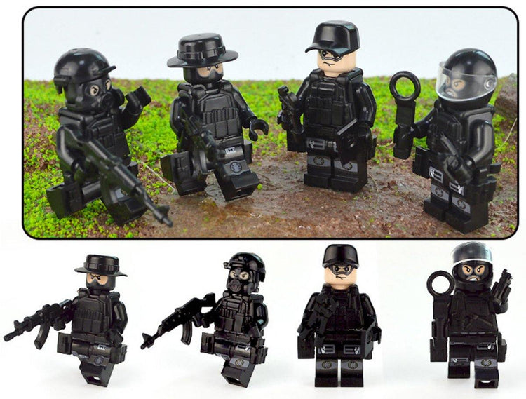 12 Pcs Lego Police SWAT Set [ with weapons pack ] | A2Z Oz Mall – A2ZOZMALL