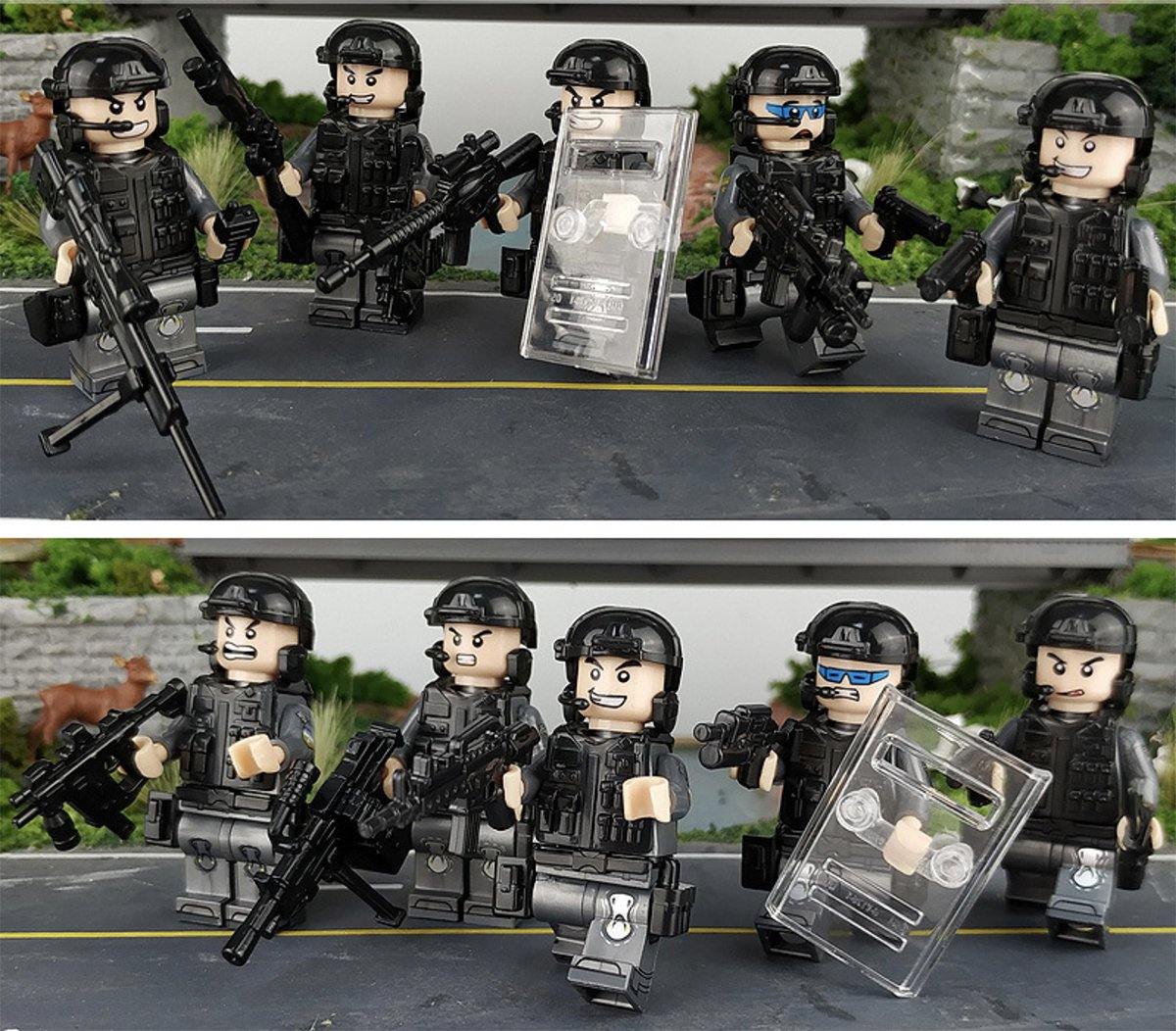 Lego SWAT Team Minifigure 10pcs [ with weapons ] | A2Z Oz Mall – A2ZOZMALL