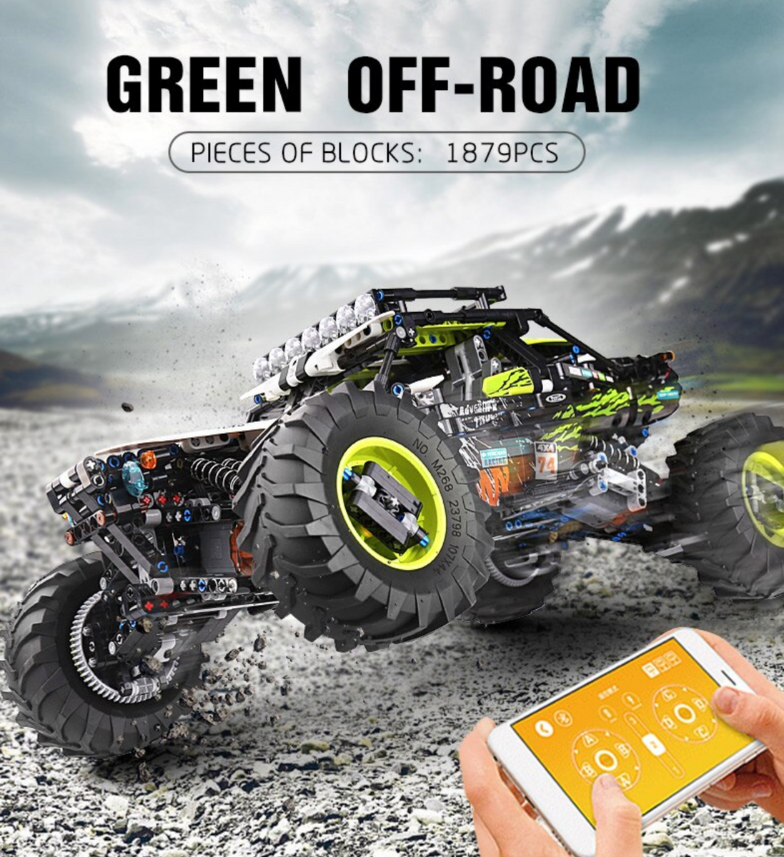 Mould King Technical RC Off Road 4x4 Building Blocks Assembly Buggy Ca ...